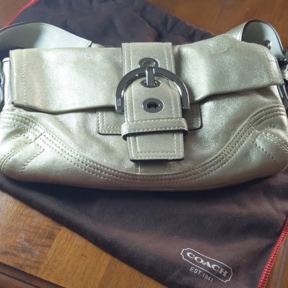 Coach | Bags | Coach Sparkling Soft Gold Purse Limited Edition | Poshmark